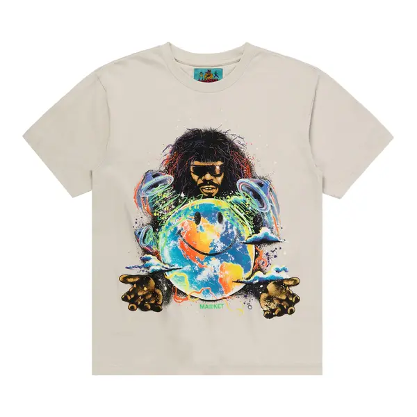 MARKET Smiley Funkadelic P Funk Smiley T-shirt - Cream