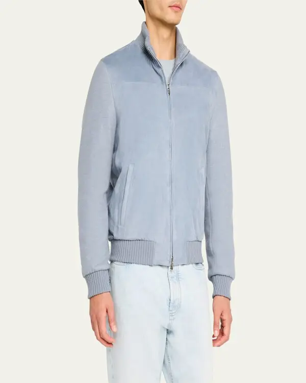 MANDELLI Suede And Cashmere Blouson