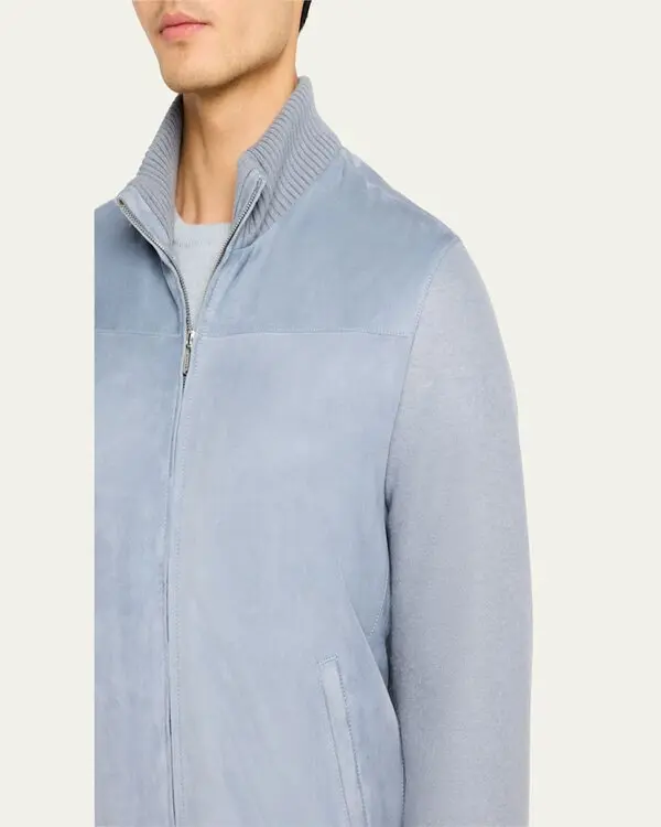 MANDELLI Suede And Cashmere Blouson