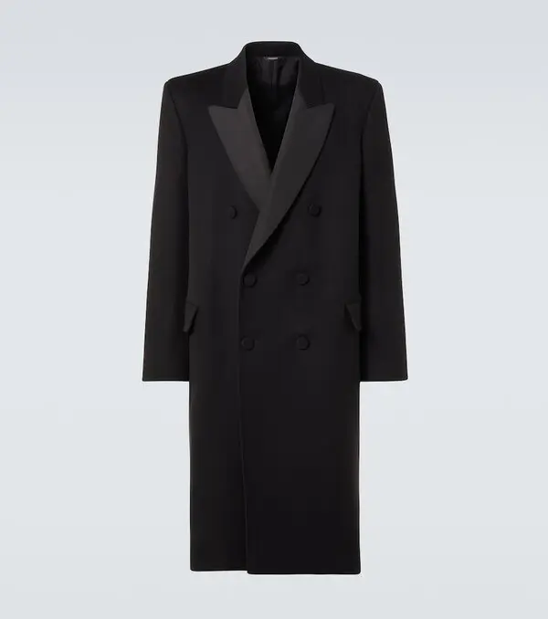Loro Piana Renato Double-breasted Cashmere Coat - Black