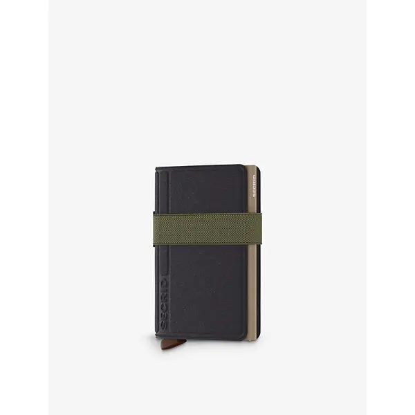 SECRID Bandwallet Logo-embossed Aluminium Wallet - Black-olive