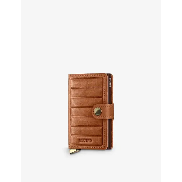 SECRID Miniwallet Embossed-leather Wallet - Cognac