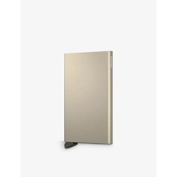 SECRID Cardprotector Logo-print Metal Cardholder - Cashmere