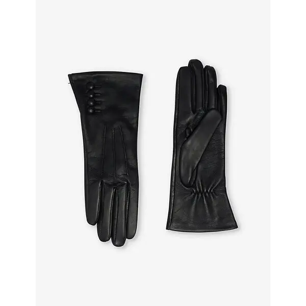DENTS Natalie Leather Gloves - Black