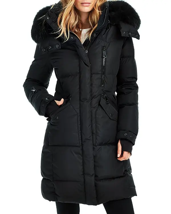 Sam. Highway Puffer Coat - Black