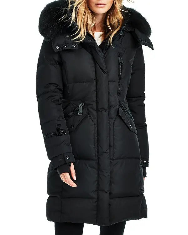 Sam. Highway Puffer Coat - Black