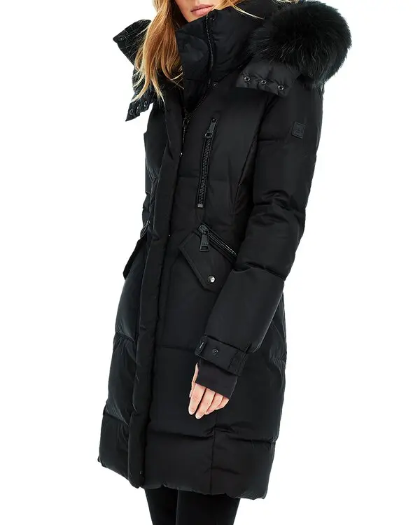 Sam. Highway Puffer Coat - Black
