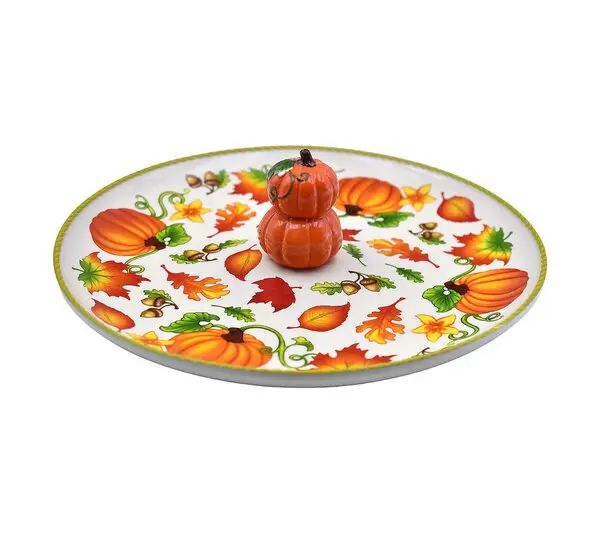 TEMP-TATIONS Seasonal 14' Shallow Bowl W/ Figural Icon - One-color