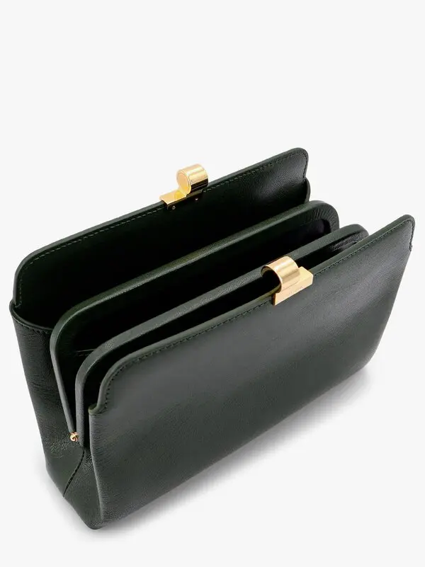 The Row Amazon Clutch In Green - 40% Off | Editorialist