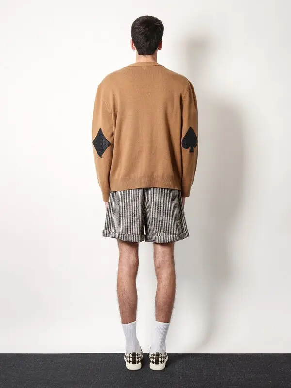 Bottega Veneta Cashmere Cardigan With Intrecciato Motif Leather Details