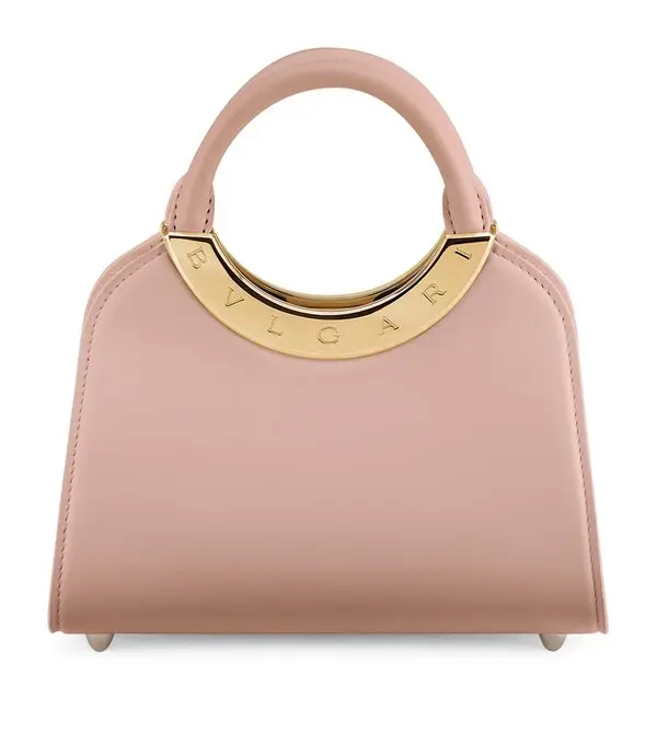 BVLGARI Mini Leather Roma Top-handle Bag