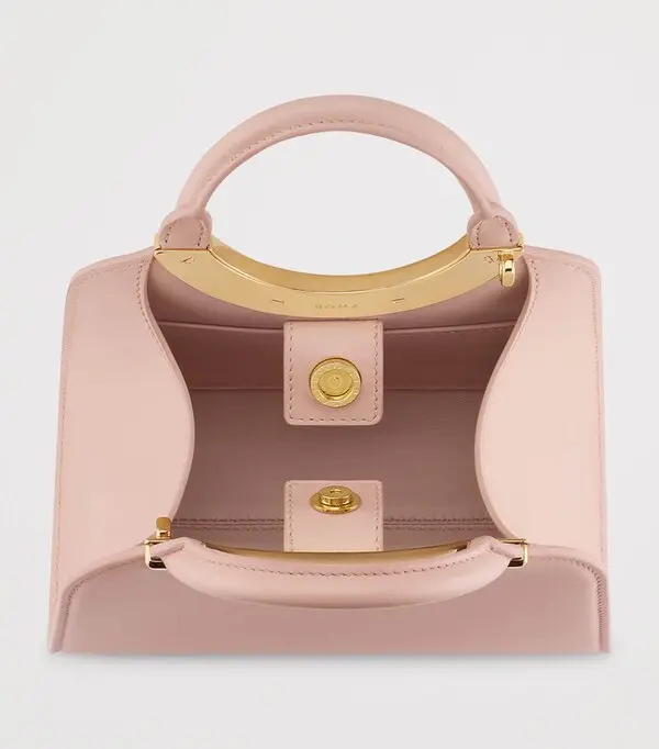 BVLGARI Mini Leather Roma Top-handle Bag
