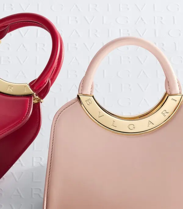 BVLGARI Mini Leather Roma Top-handle Bag