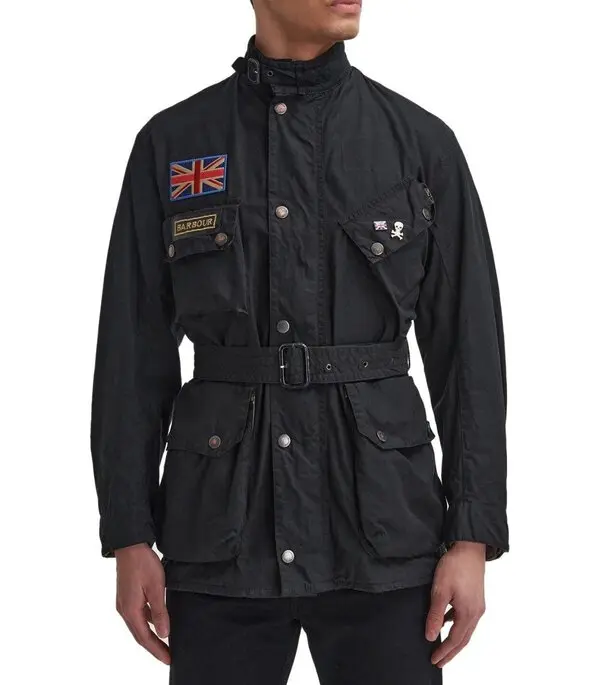 Barbour International Steve Mcqueen 60th Anniversary Wax Jacket In