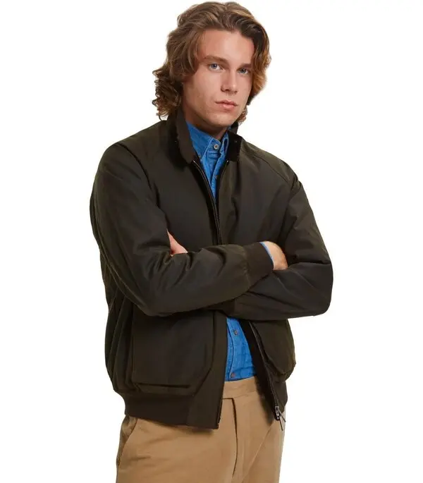 BARACUTA G9 Waxed Bomber Jacket