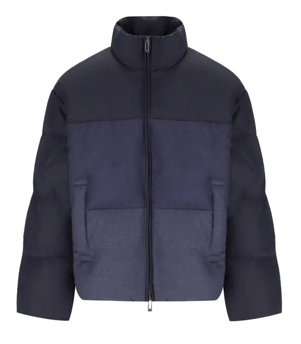 Emporio Armani Block Padded Jacket - Blue