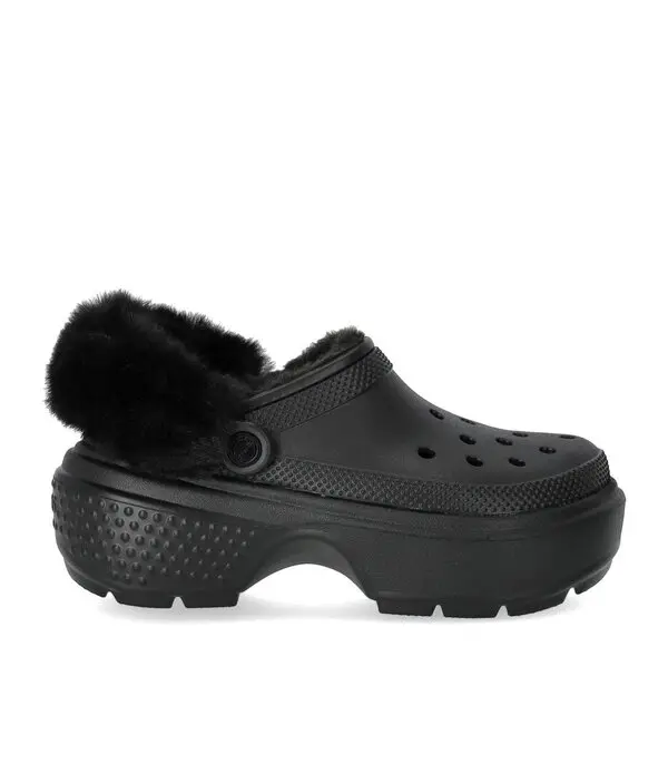 CROCS Lined Stomp Clog - Black