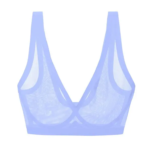 EBY Mesh Bralette, Seamless - Jacaranda