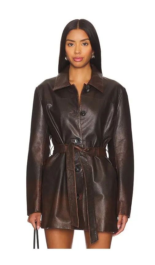 LAMARQUE Marlowe Leather Coat