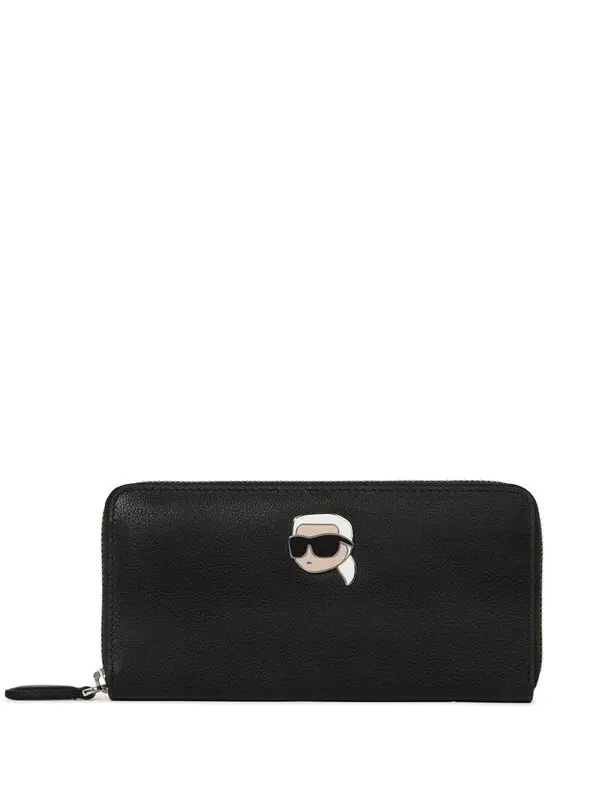 Karl Lagerfeld Ikon Continental Wallet - Black