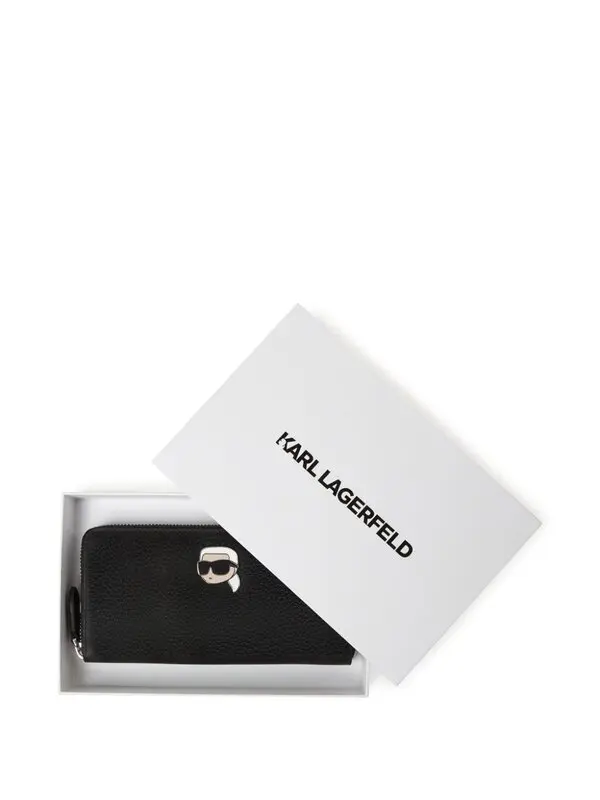Karl Lagerfeld Ikon Continental Wallet - Black