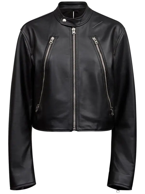 MAISON MARGIELA Leather Biker Jacket