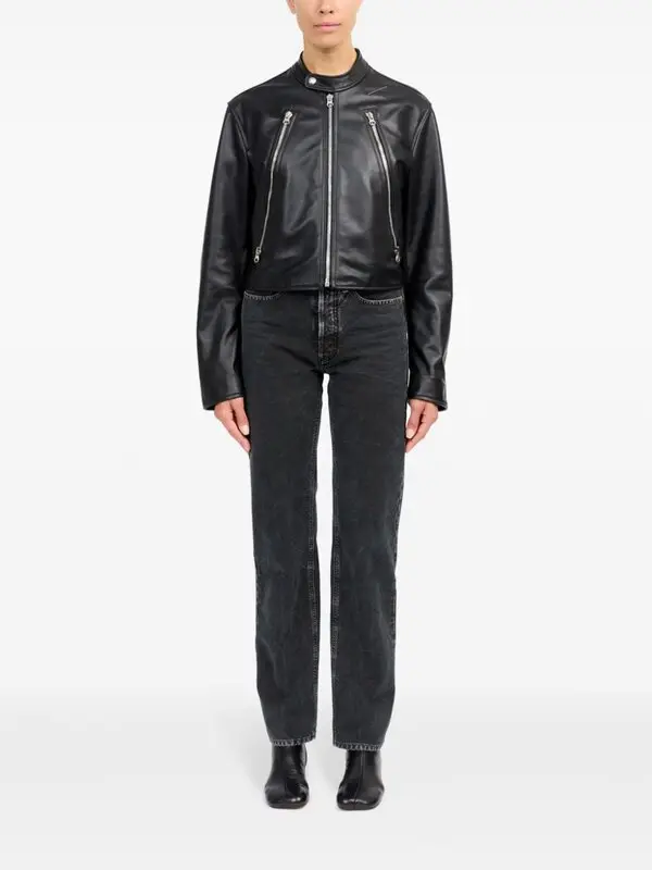 MAISON MARGIELA Leather Biker Jacket