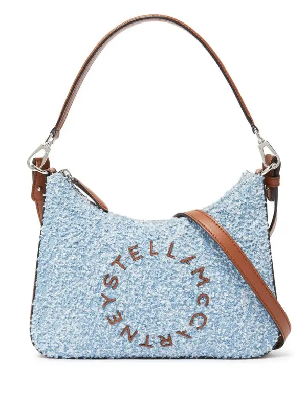 Stella McCartney Tweed Shoulder Bag - Blue