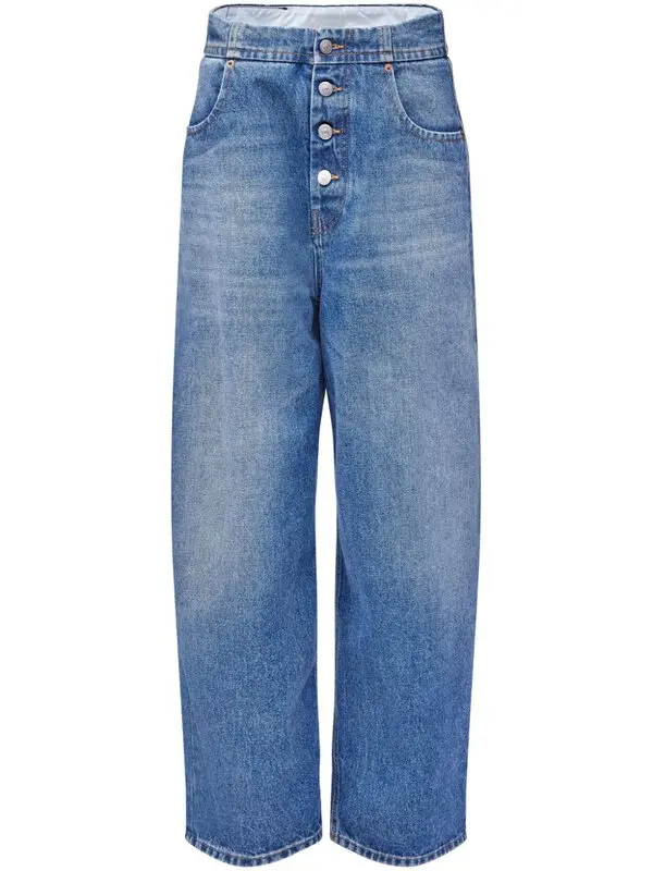 MAISON MARGIELA High-waist Straight Leg Jeans - Blue