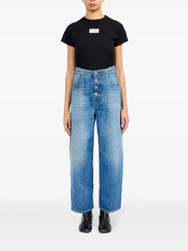 MAISON MARGIELA High-waist Straight Leg Jeans - Blue