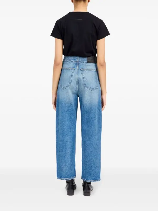 MAISON MARGIELA High-waist Straight Leg Jeans - Blue