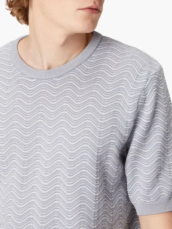 Missoni Wave-pattern Crew-neck T-shirt