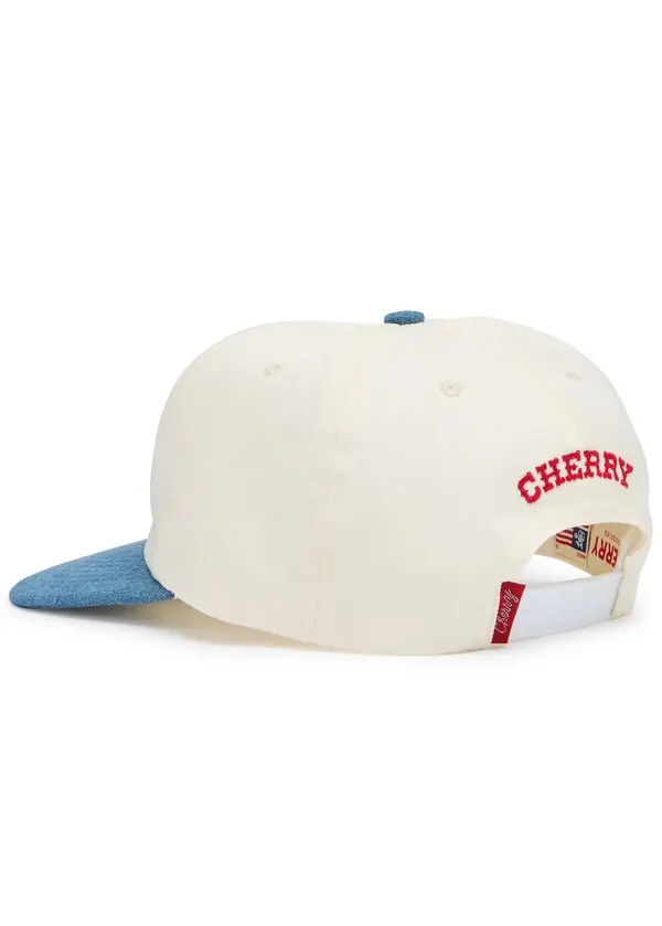 Cherry Los Angeles Eagle Logo-Embroidered Cap - White  display picture 1