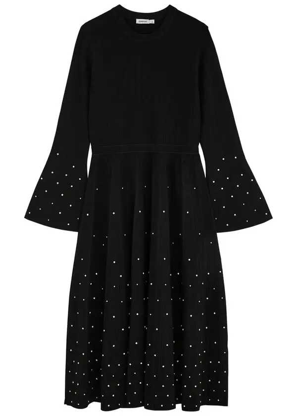 Simkhai Embellished Knit Midi Dress