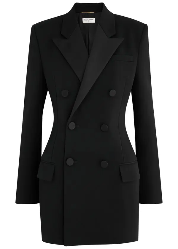 Saint Laurent Double-breasted Blazer - Black
