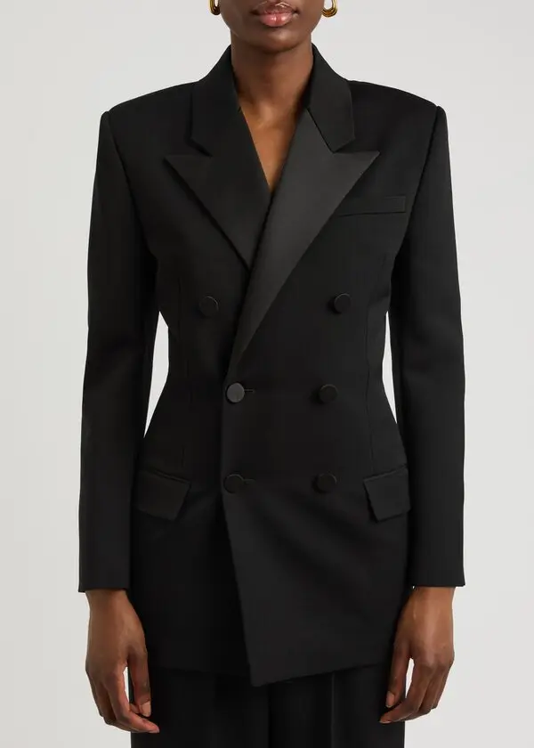 Saint Laurent Double-breasted Blazer - Black