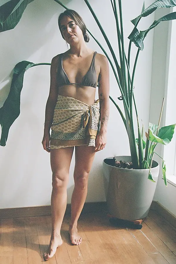 BE DEVA Floral Sarong - Yellow Floral