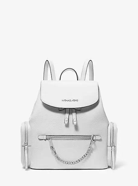Michael Kors Jet Set Medium Pebbled Leather Backpack In  display picture 3