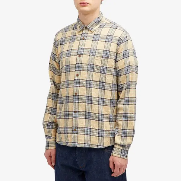 You Must Create Curtis Check Shirt - Beige Multi