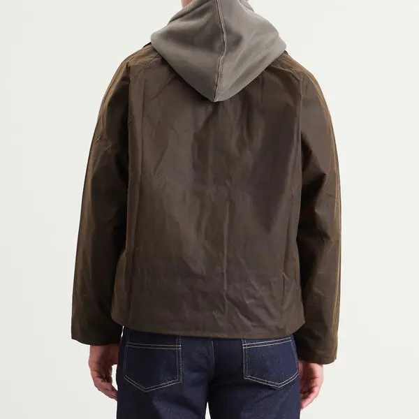 Barbour Os Transport Wax Jacket - Olive