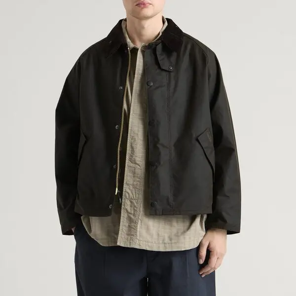 Barbour Os Transport Wax Jacket - Olive