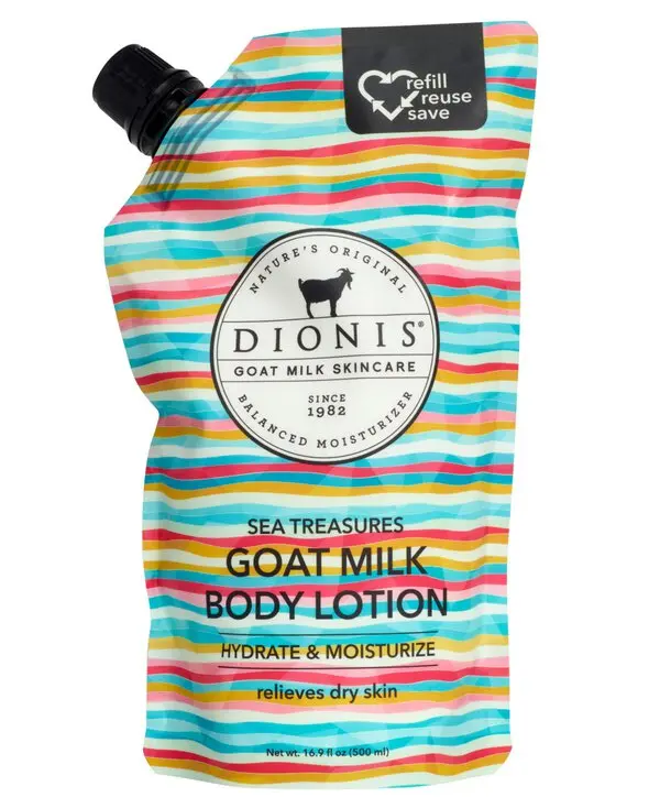 DIONIS GOAT MILK SKINCARE Sea Treasures Goat Milk Body Lotion Refill Pouch 16.9 Fl Oz - No Color