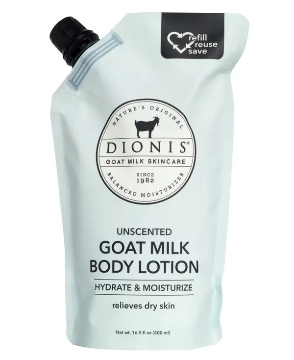 DIONIS GOAT MILK SKINCARE Unscented Goat Milk Body Lotion Refill Pouch 16.9 Fl Oz - No Color
