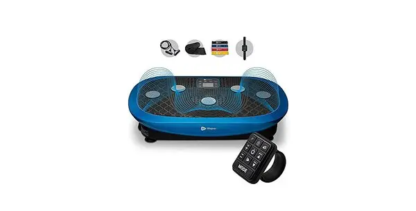 LIFEPRO Rumblex Plus 4d Vibration Plate – Triple Motor Oscillation & 3d/4d Motion For Weight Loss - Blue