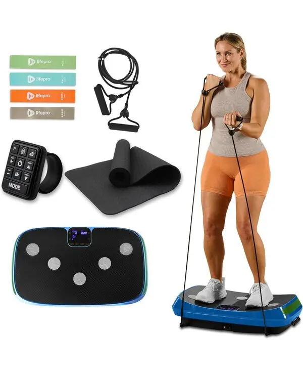 LIFEPRO Rumblex 4d Vibration Plate – Triple Motor - Blue