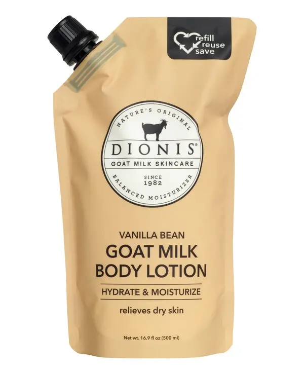 DIONIS GOAT MILK SKINCARE Vanilla Bean Goat Milk Body Lotion Refill Pouch 16.9 Fl Oz - No Color