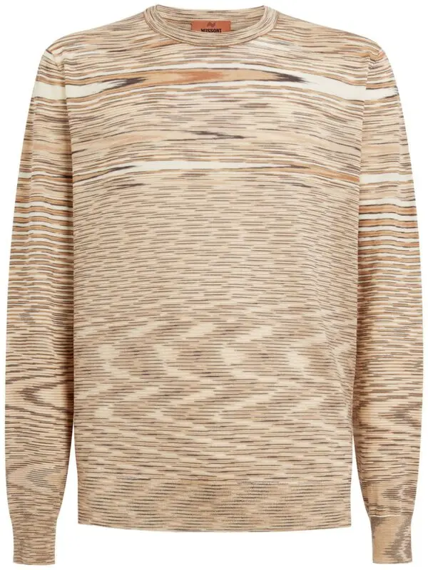 Missoni Slub Crew-neck Jumper - Brown