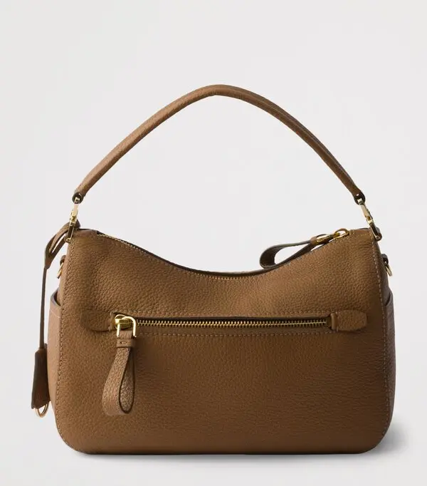 Prada Small Leather Top-handle Bag - Brown