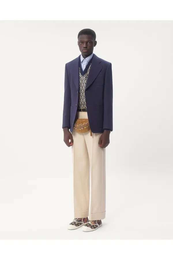 Valentino Garavani Single-breasted Wool Gabardine Jacket