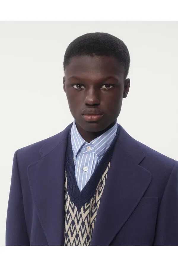 Valentino Garavani Single-breasted Wool Gabardine Jacket